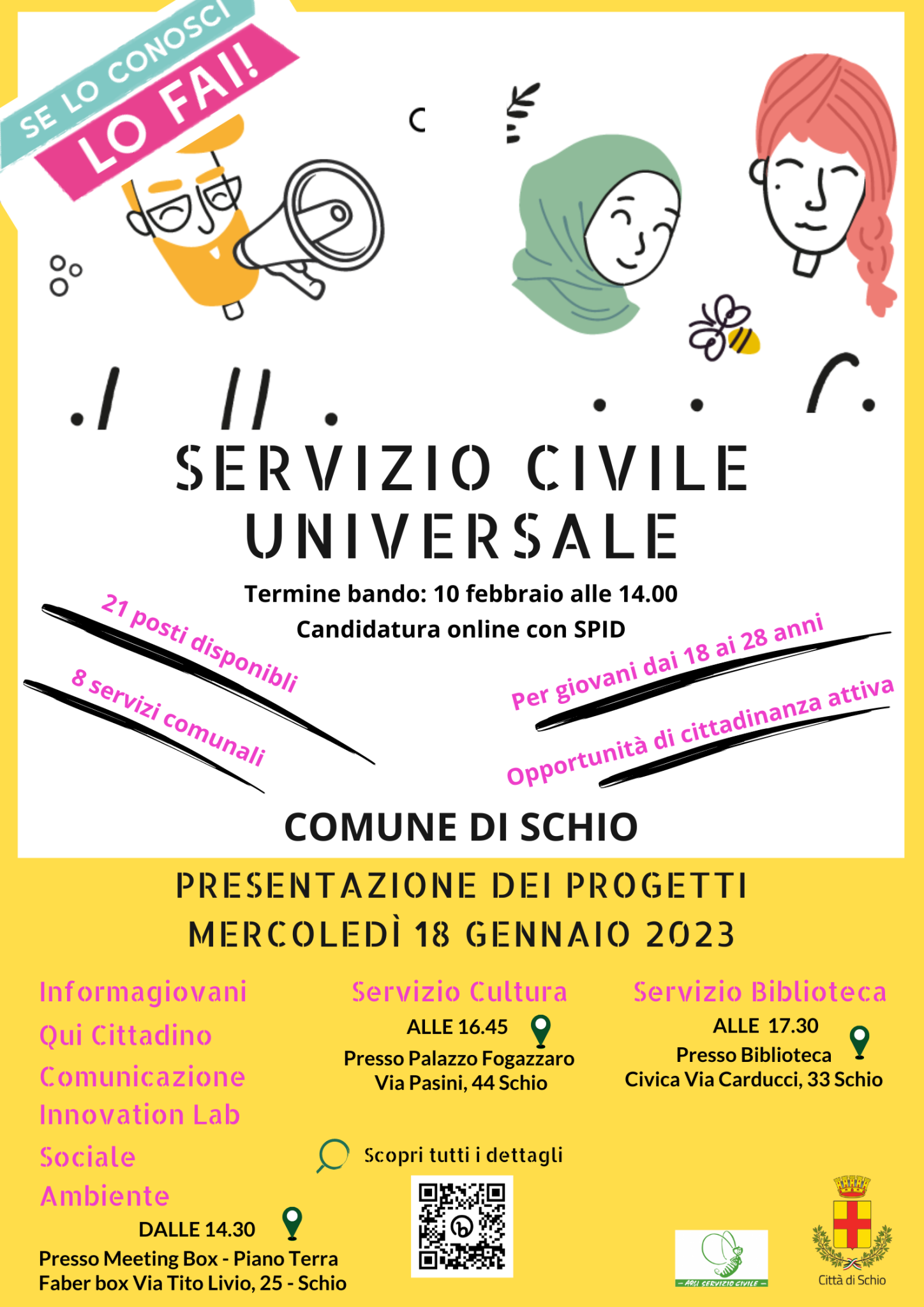 Servizio Civile Universale 2023 - Informagiovani Schio